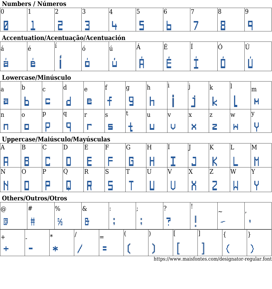 Designator Regular Font: Free Download | MaisFontes