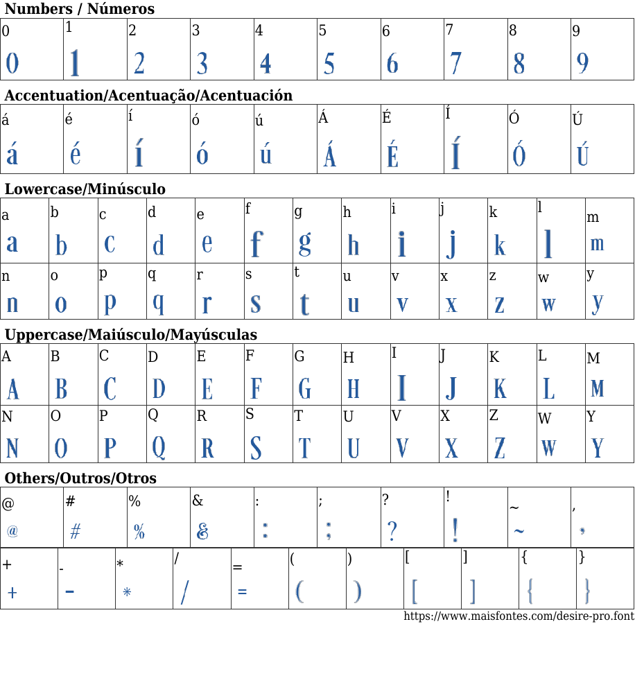 Desire Pro: Free Font Download | MaisFontes