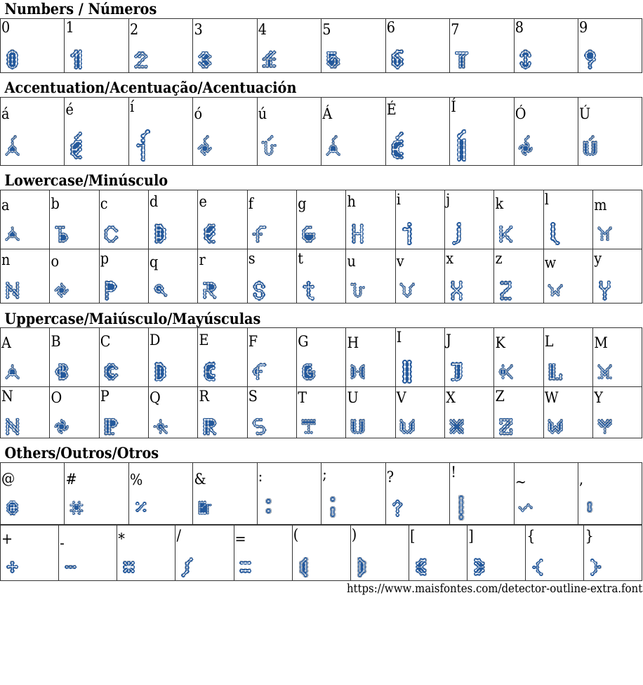 Detector Outline Extra: Free Font Download | MaisFontes