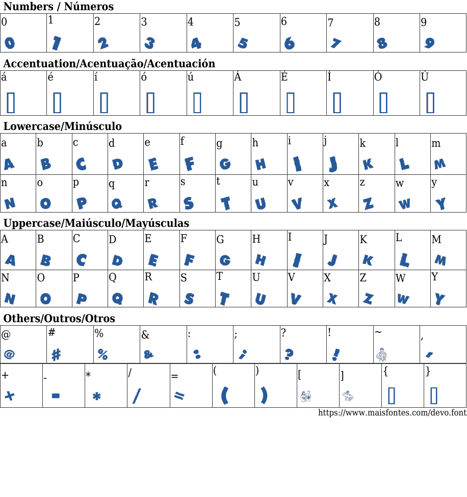 DEVO Font: Free Download | MaisFontes