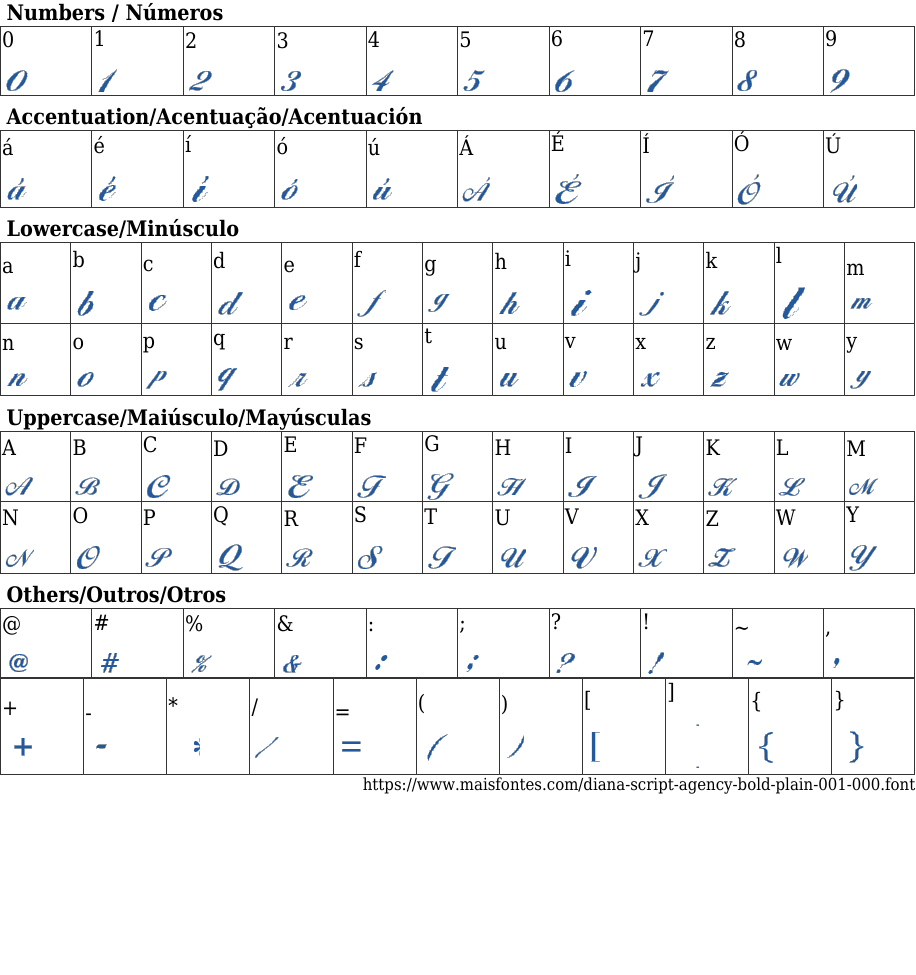 Diana Script Agency Bold Plain: Free Font Download | MaisFontes