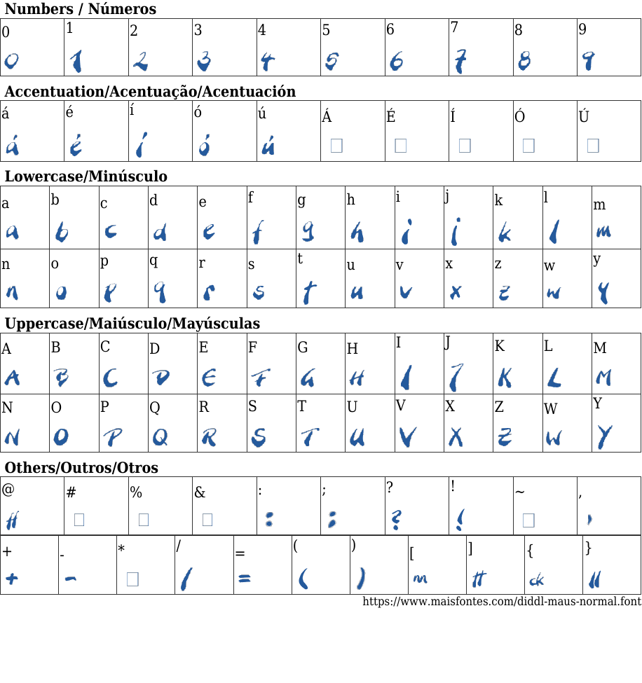 Diddl Maus Normal: Free Font Download | MaisFontes