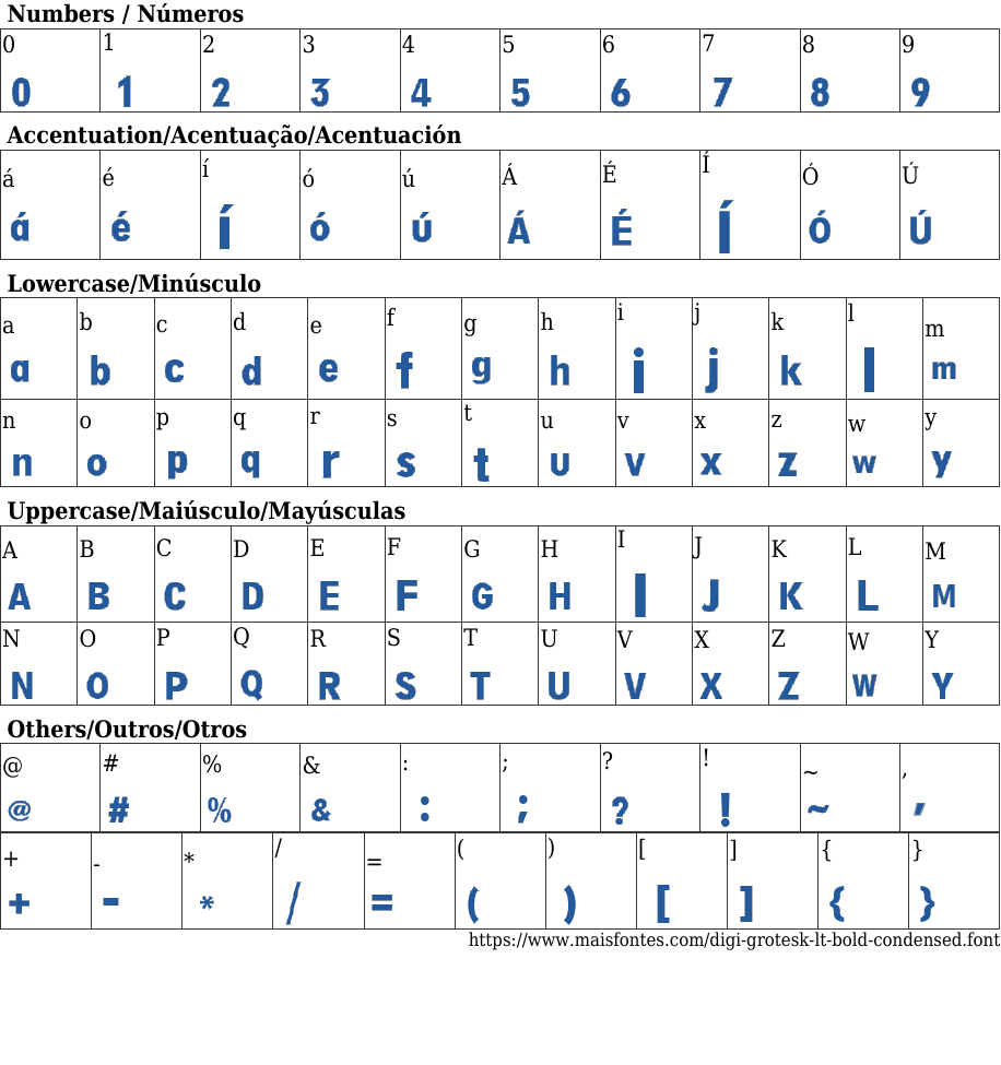 Digi Grotesk LT Bold Condensed: Baixar Fonte Grátis | MaisFontes