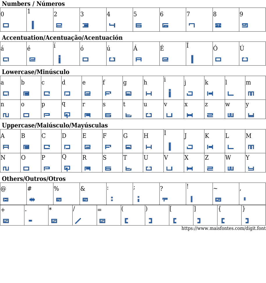 Digit Font: Free Download | MaisFontes