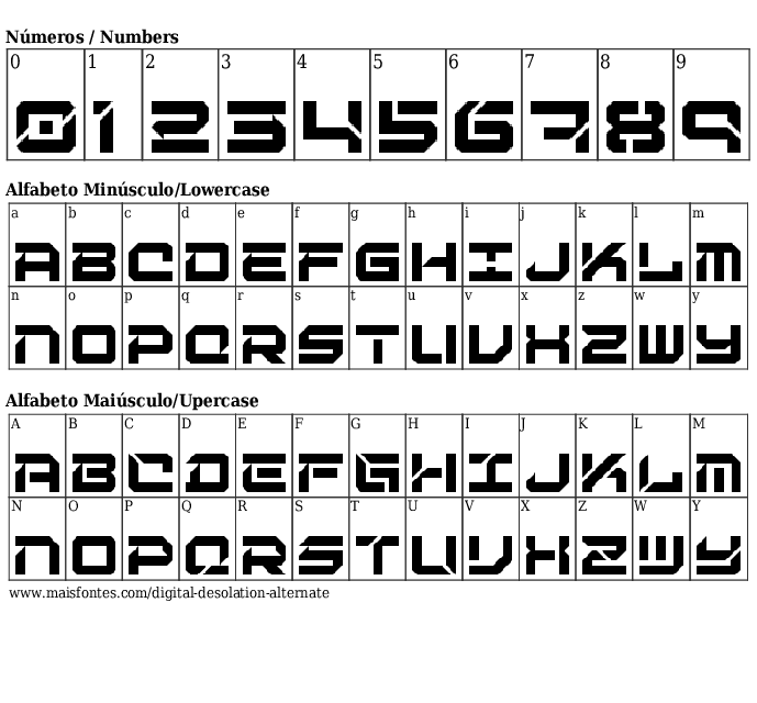 Digital Desolation Alternate: Free Font Download | MaisFontes