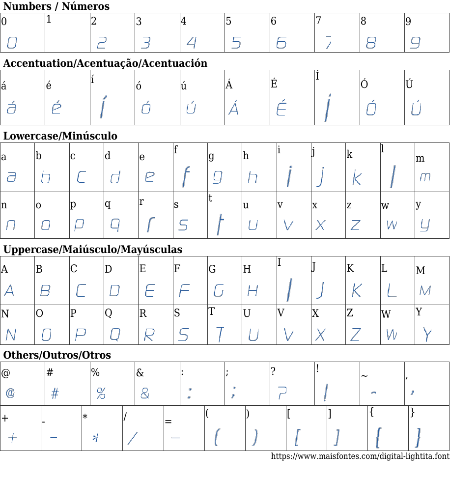 Digital Light Italic: Free Font Download | MaisFontes