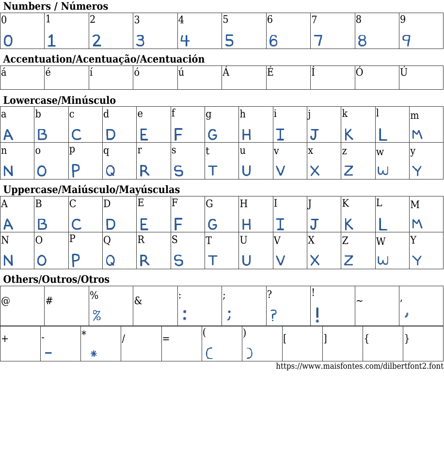 DILBERT FONT 2 Font: Free Download | MaisFontes