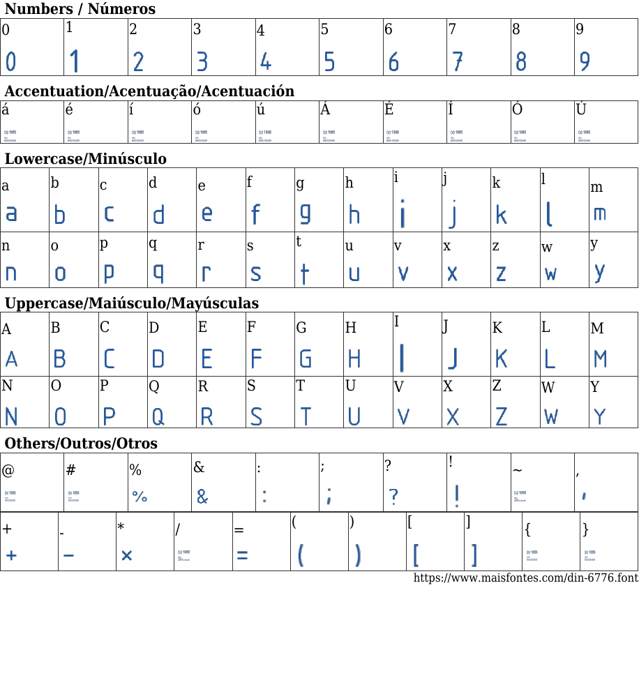 DIN 6776: Free Font Download | MaisFontes