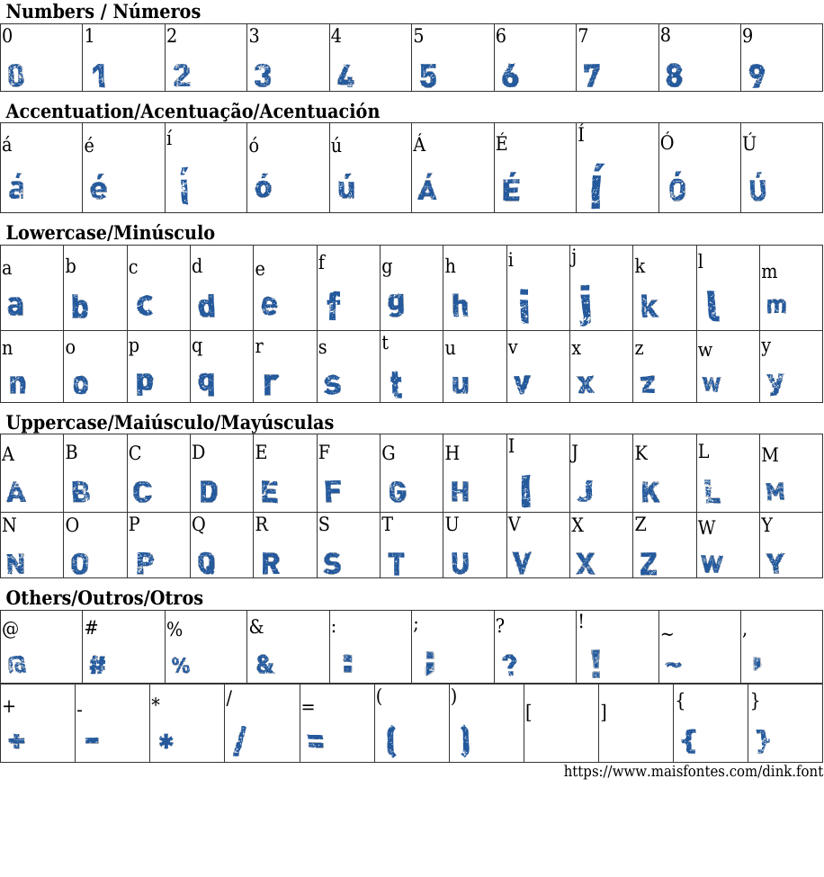 DINk: Free Font Download | MaisFontes