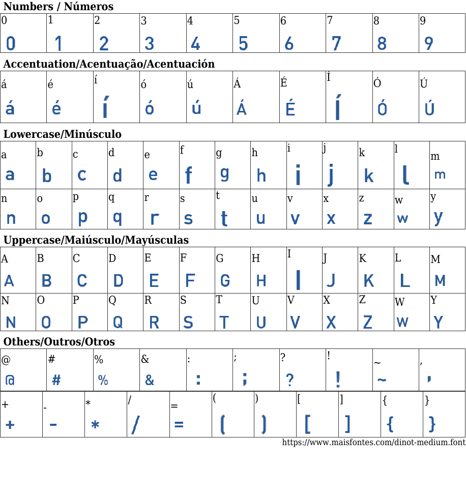 DINOT Medium Font: Free Download | MaisFontes