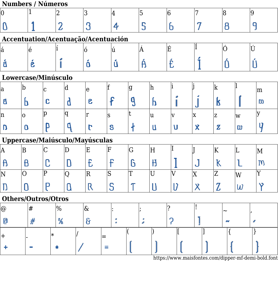 Dipper MF Demi Bold: Free Font Download | MaisFontes