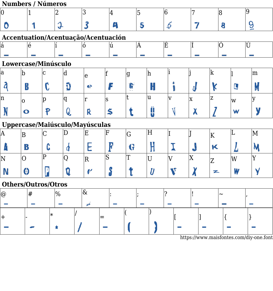 DIY One Font: Free Download | MaisFontes