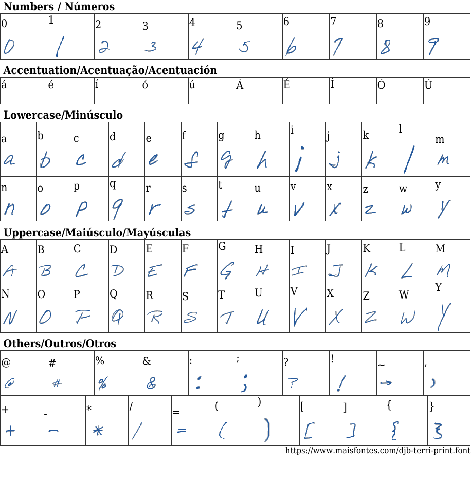 DJB TERRI print: Baixar Fonte Grátis | MaisFontes