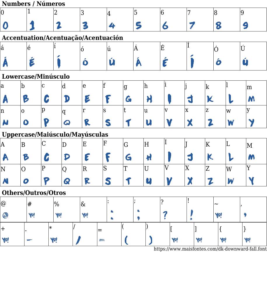 DK Downward Fall: Baixar Fonte Grátis | MaisFontes