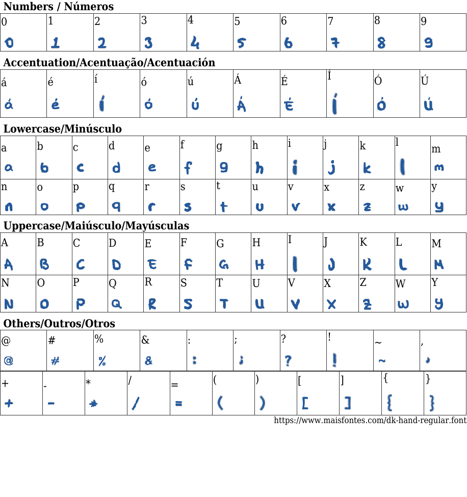 DK Hand Regular: Baixar Fonte Grátis | MaisFontes