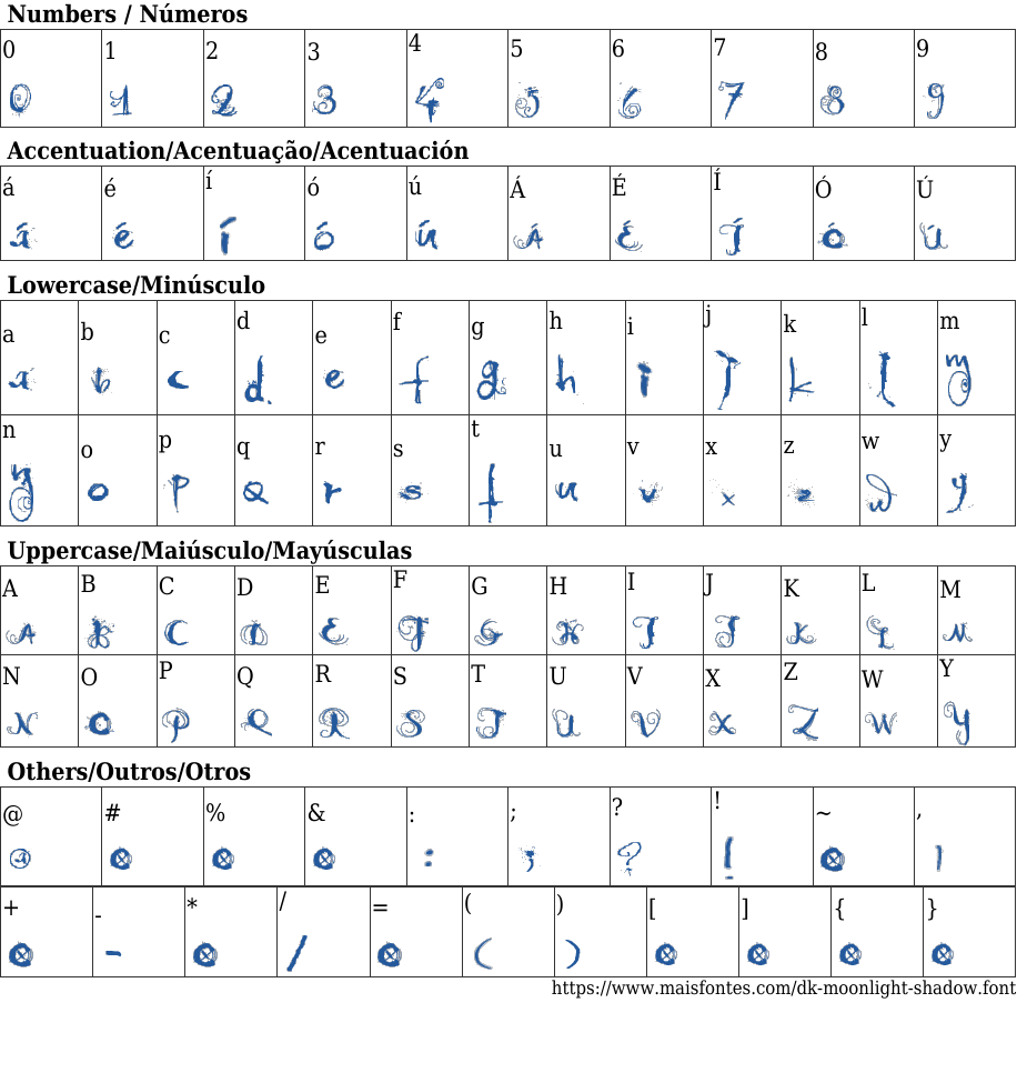 DK Moonlight Shadow: Free Font Download | MaisFontes