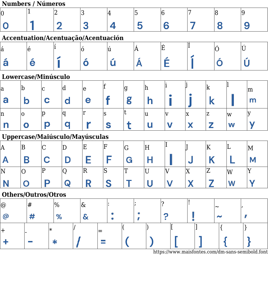 DM Sans SemiBold Font: Free Download | MaisFontes