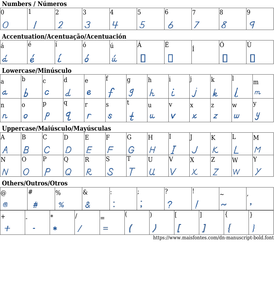 DN Manuscript Bold: Free Font Download | MaisFontes