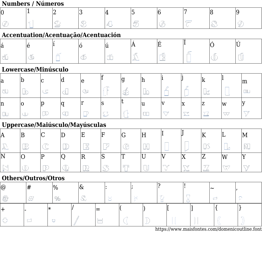 Domenic Outline Font: Free Download | MaisFontes