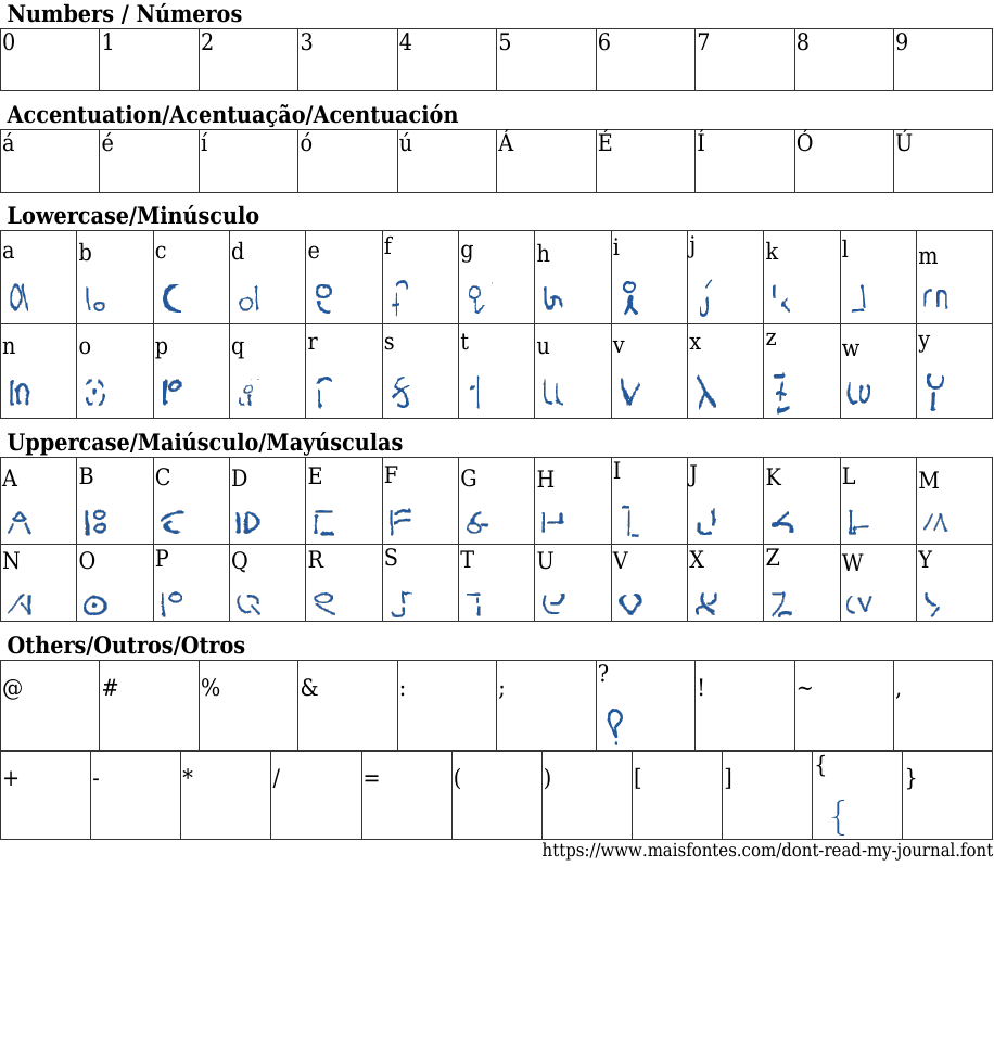 Dont Read my Journal Font: Free Download | MaisFontes