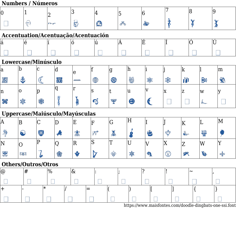 Doodle Dingbats One SSi: Free Font Download | MaisFontes