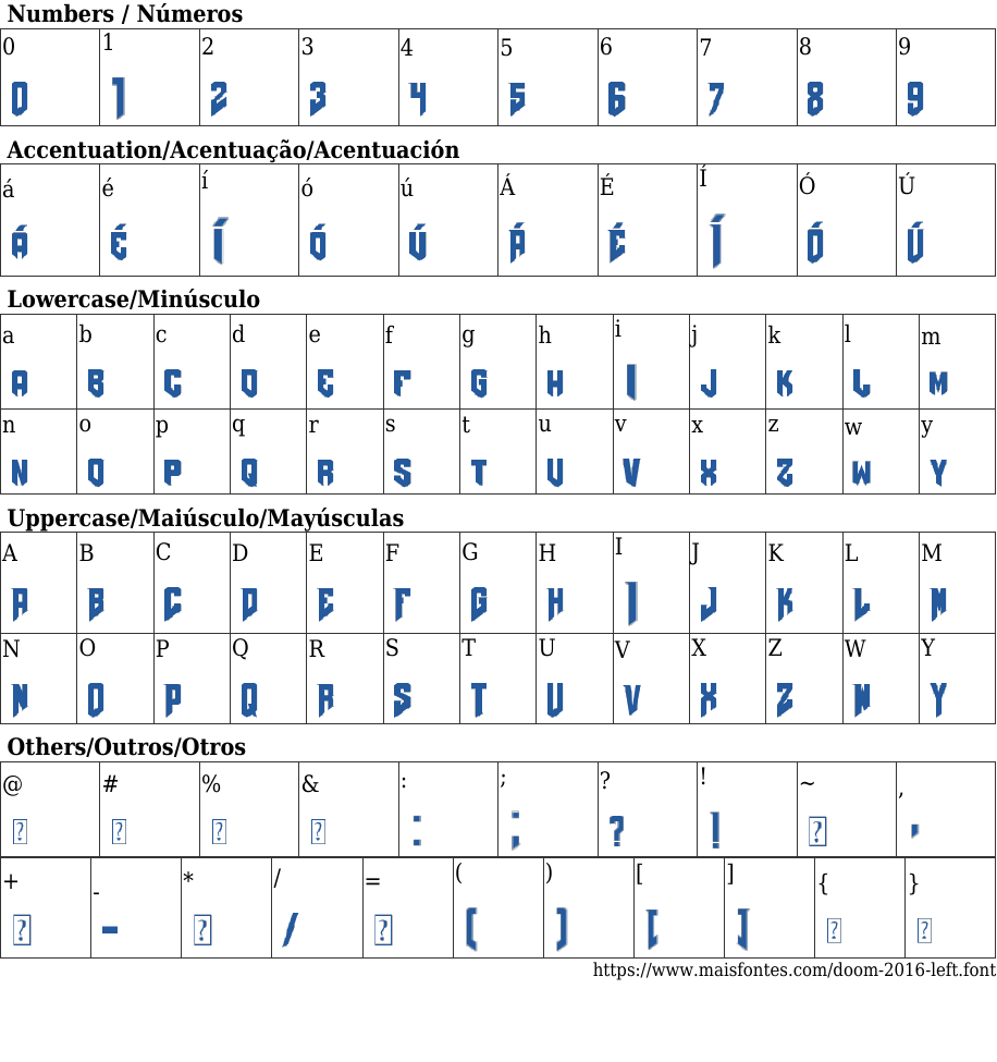 Doom 2016 Left: Baixar Fonte Grátis | MaisFontes