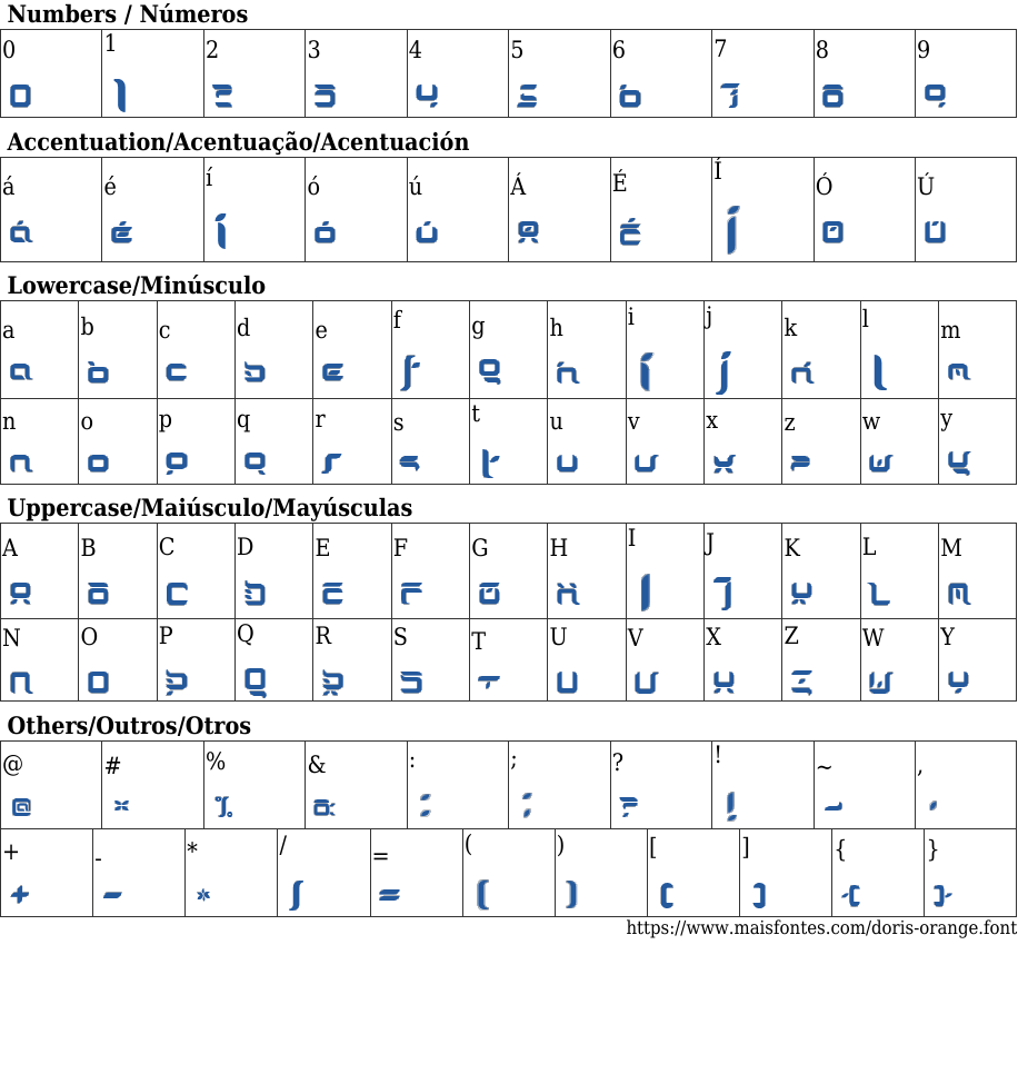 Doris Orange: Baixar Fonte Grátis | MaisFontes