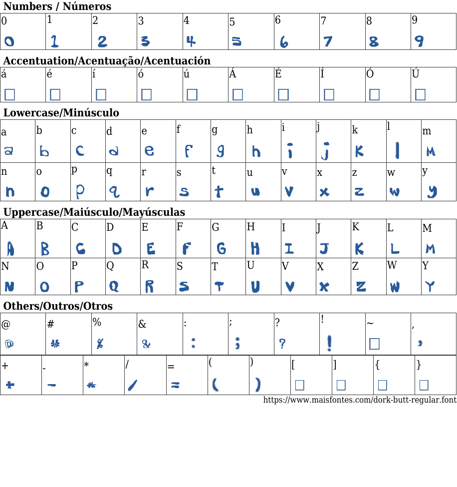 Dork Butt Regular: Free Font Download | MaisFontes