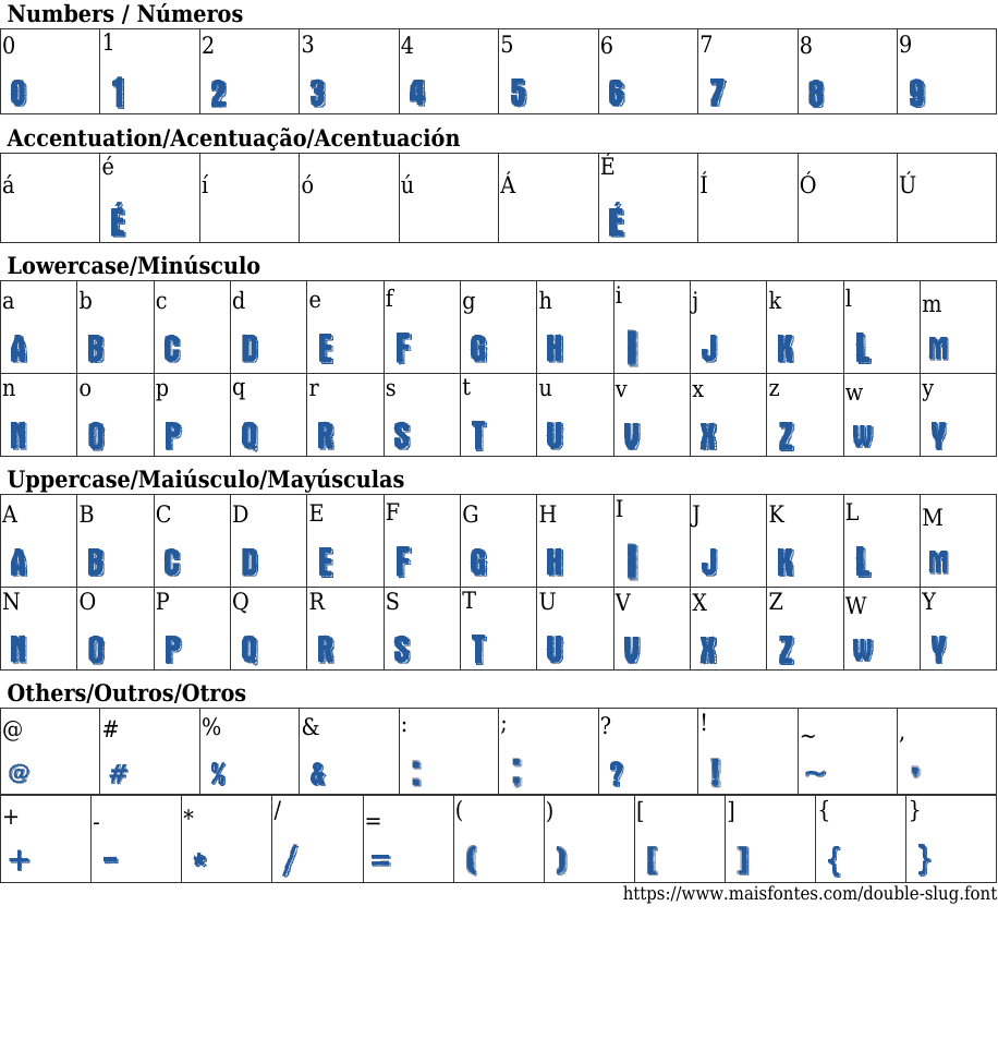 Double Slug: Baixar Fonte Grátis | MaisFontes