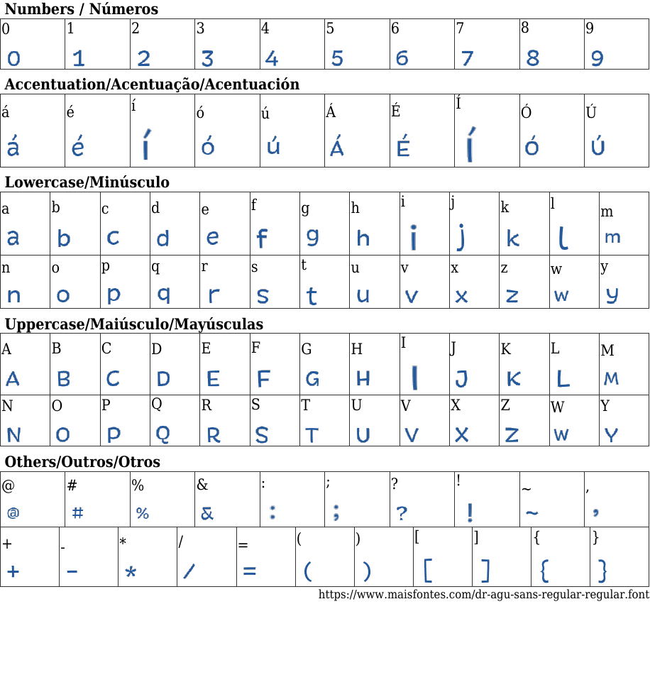 DR Agu Sans Regular Font: Free Download | MaisFontes
