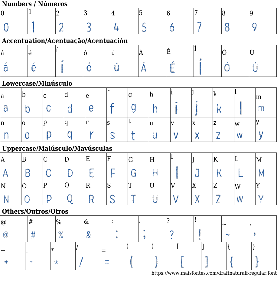 Draft Natural F Regular: Free Font Download | MaisFontes