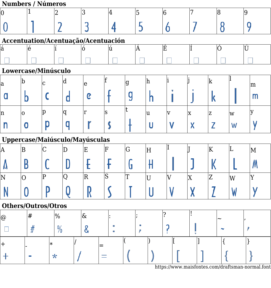 Draftsman Normal: Free Font Download | MaisFontes