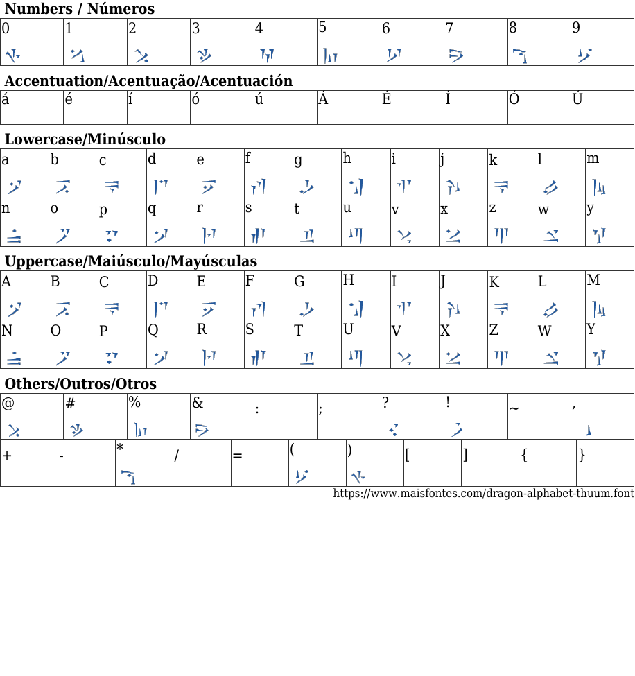 Dragon Alphabet Thuum: Free Font Download | MaisFontes