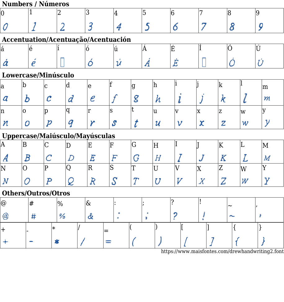 Drew Handwriting: Free Font Download | MaisFontes