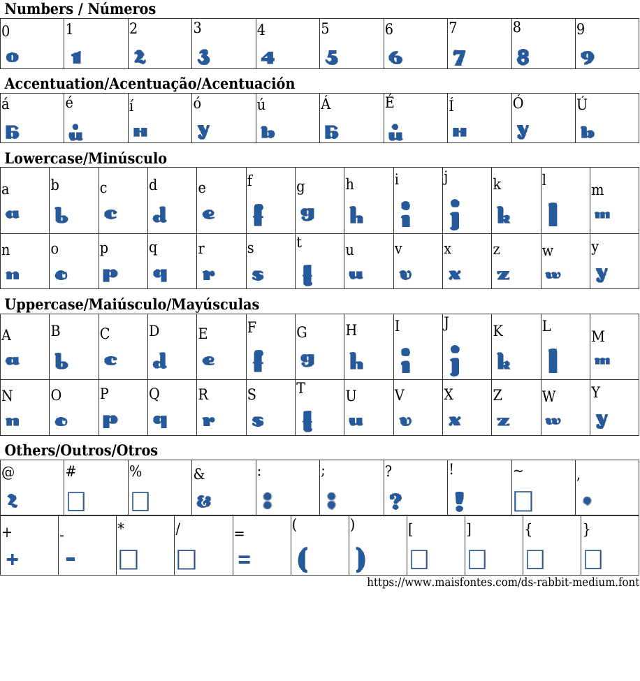 DS Rabbit Medium: Baixar Fonte Grátis | MaisFontes