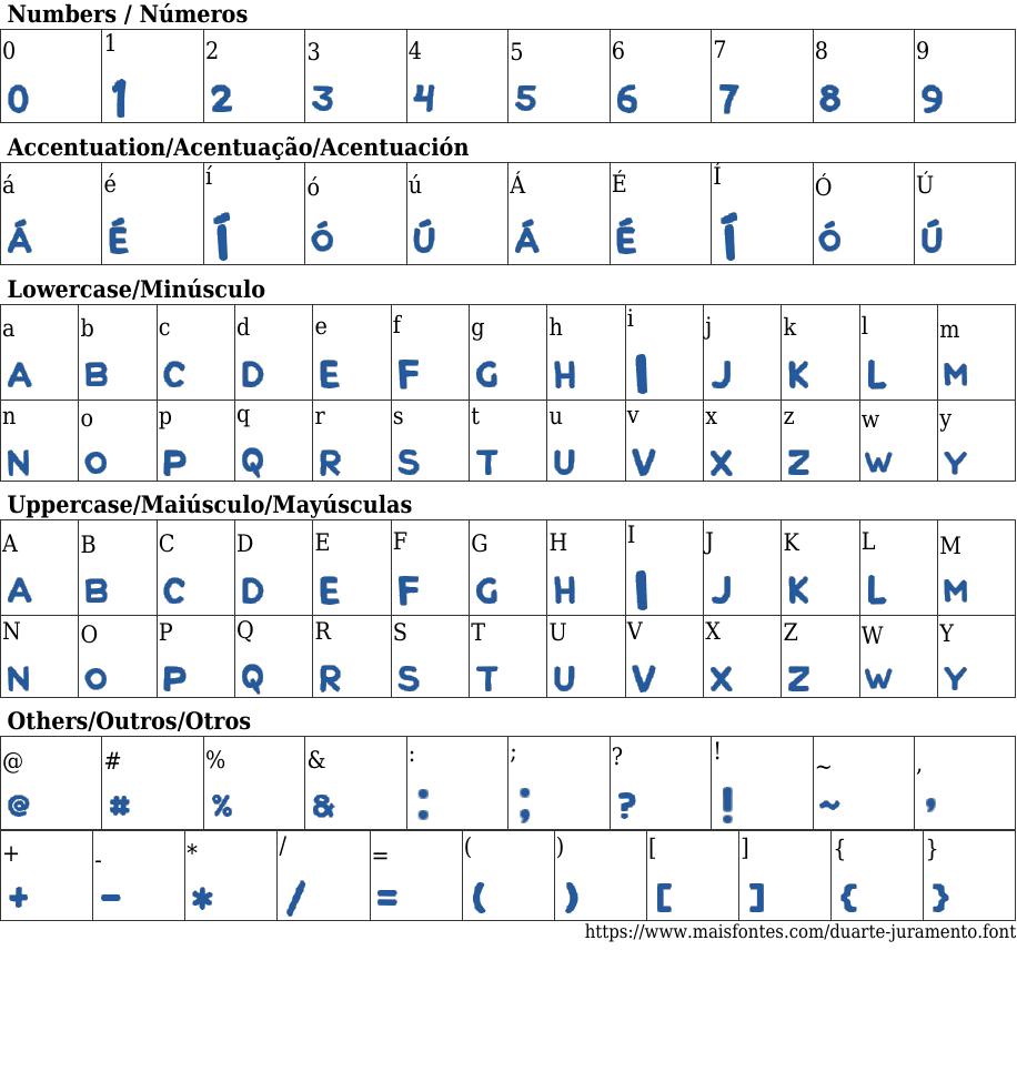 Duarte Juramento: Baixar Fonte Grátis | MaisFontes
