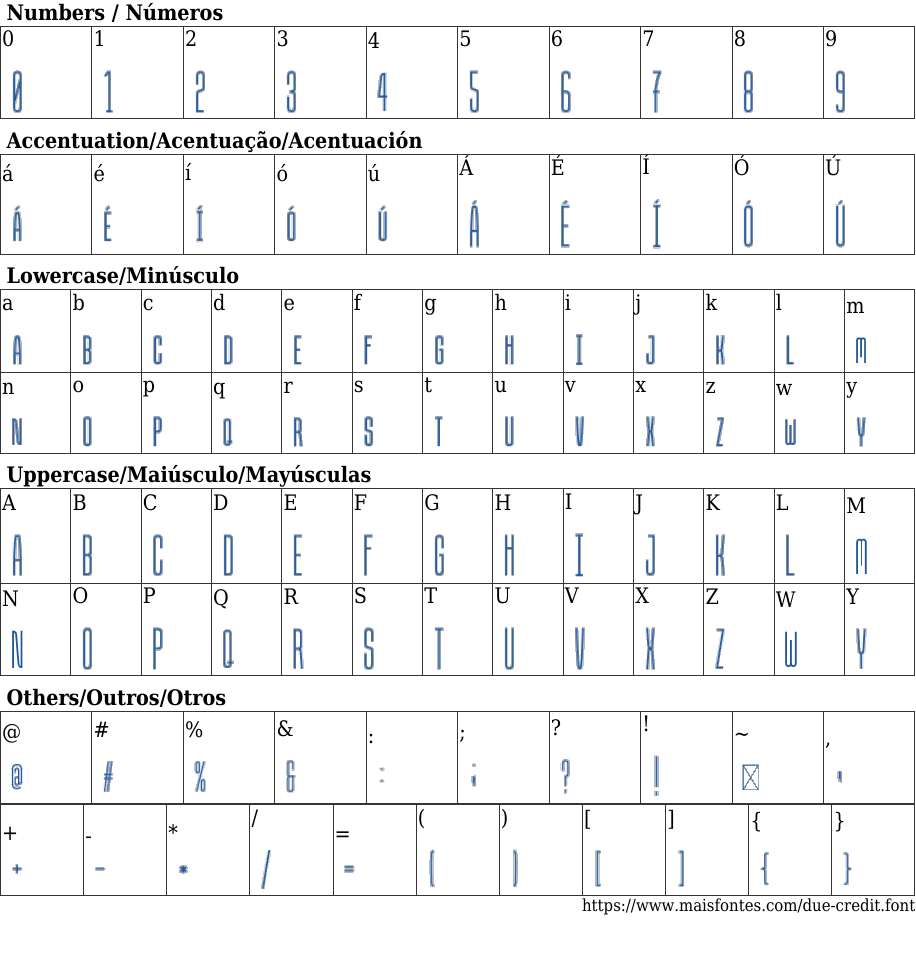 Due Credit Font: Free Download | MaisFontes