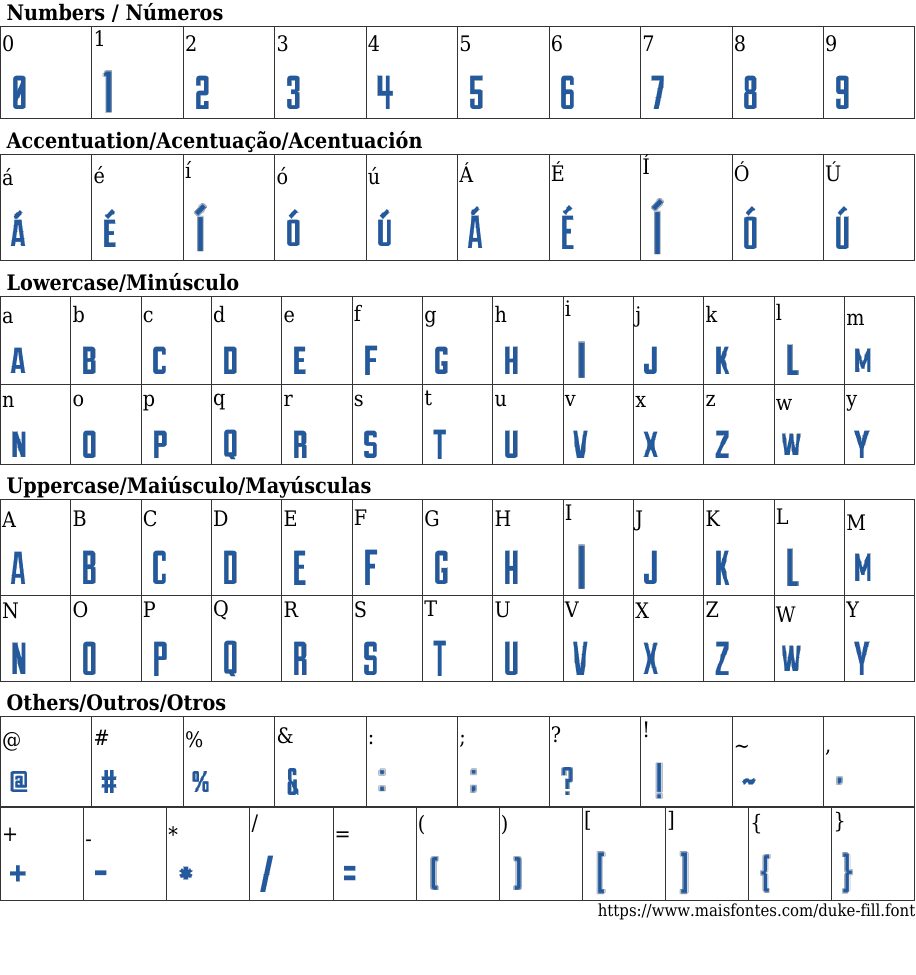 Duke Fill: Baixar Fonte Grátis | MaisFontes