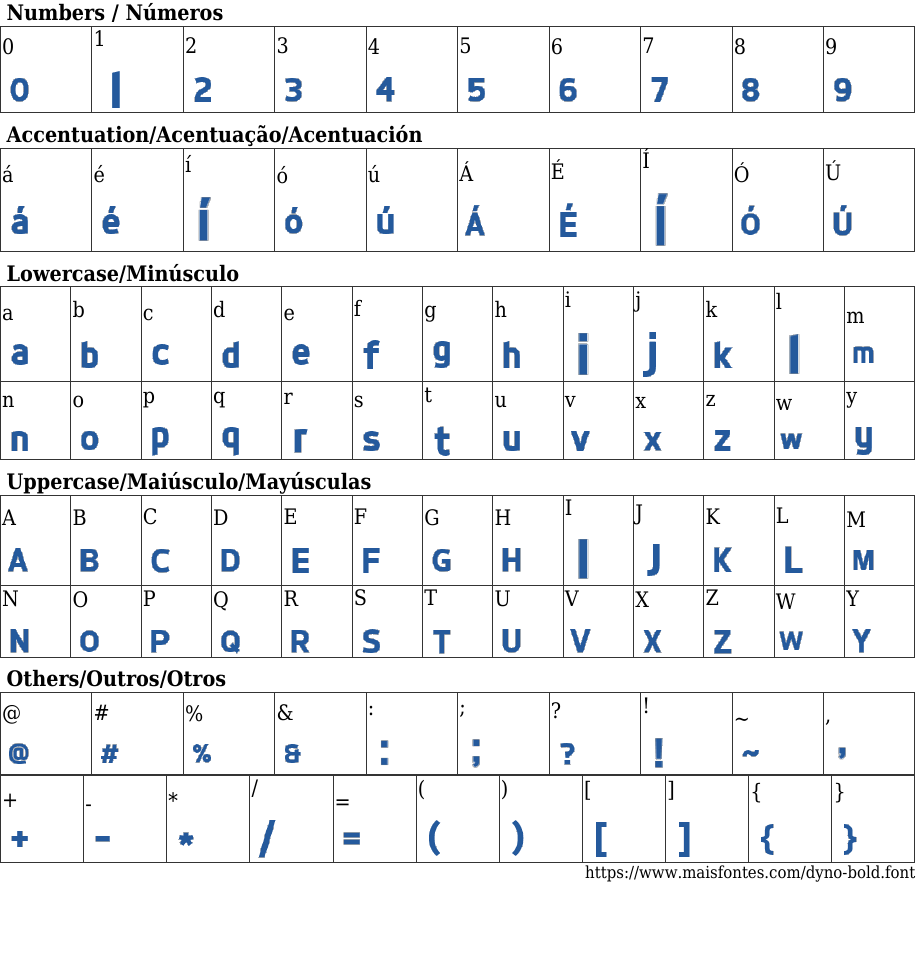 Dyno Bold Font: Free Download | MaisFontes