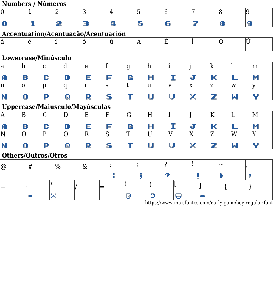 Early GameBoy Regular: Free Font Download | MaisFontes