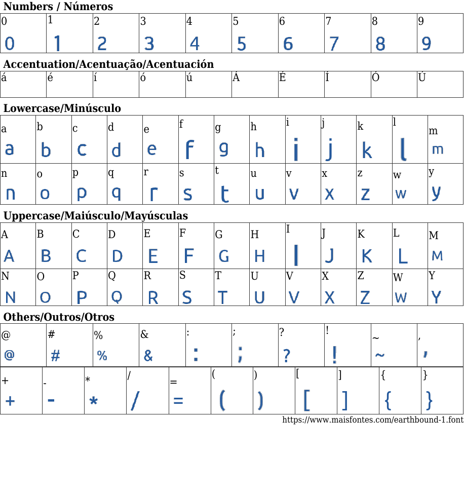 Earthbound: Free Font Download | MaisFontes
