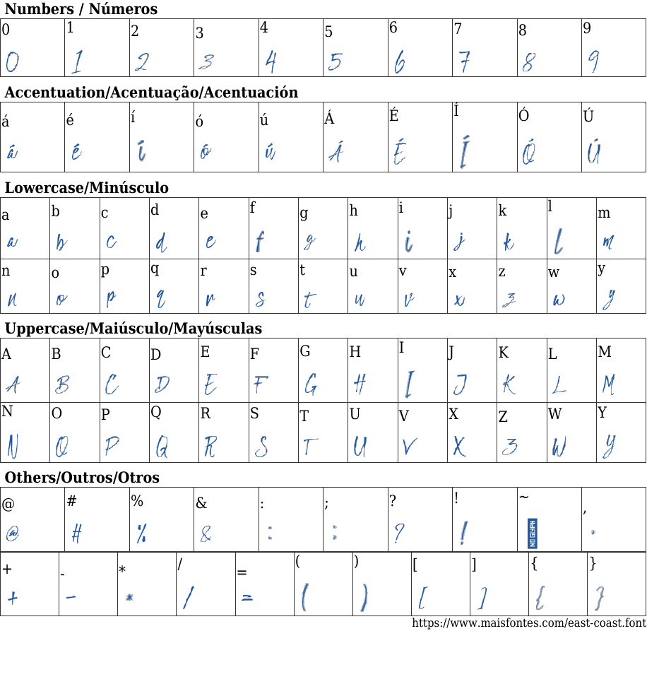 East Coast: Free Font Download | MaisFontes