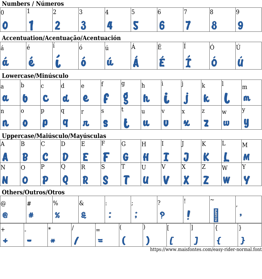 Easy Rider Normal: Free Font Download | MaisFontes