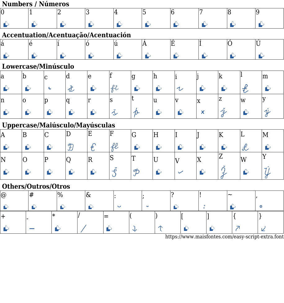 Easy Script Extra: Free Font Download | MaisFontes