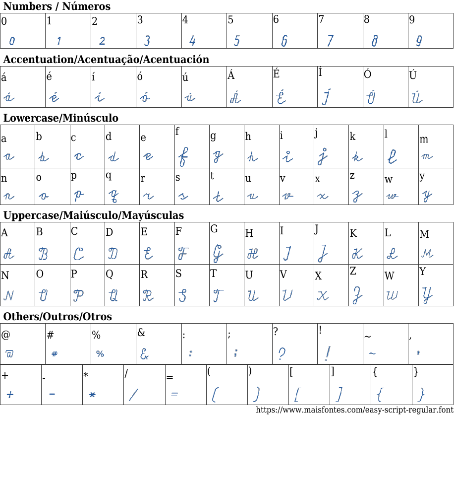 Easy Script Regular: Download Free Font | MaisFontes