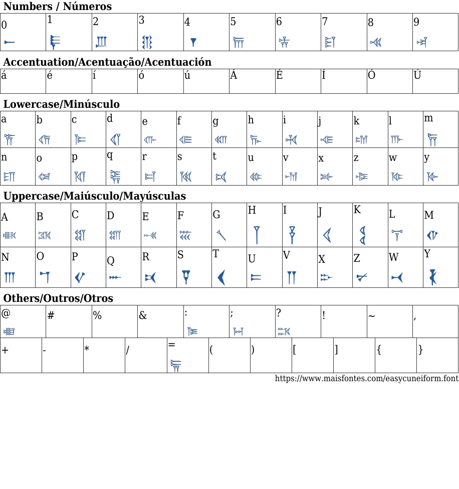 Easy Cuneiform: Baixar Fonte Grátis | MaisFontes