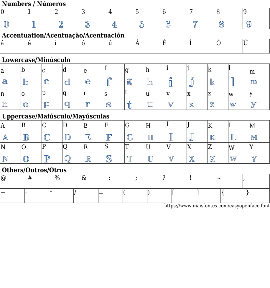 Easy Open Face: Baixar Fonte Grátis | MaisFontes