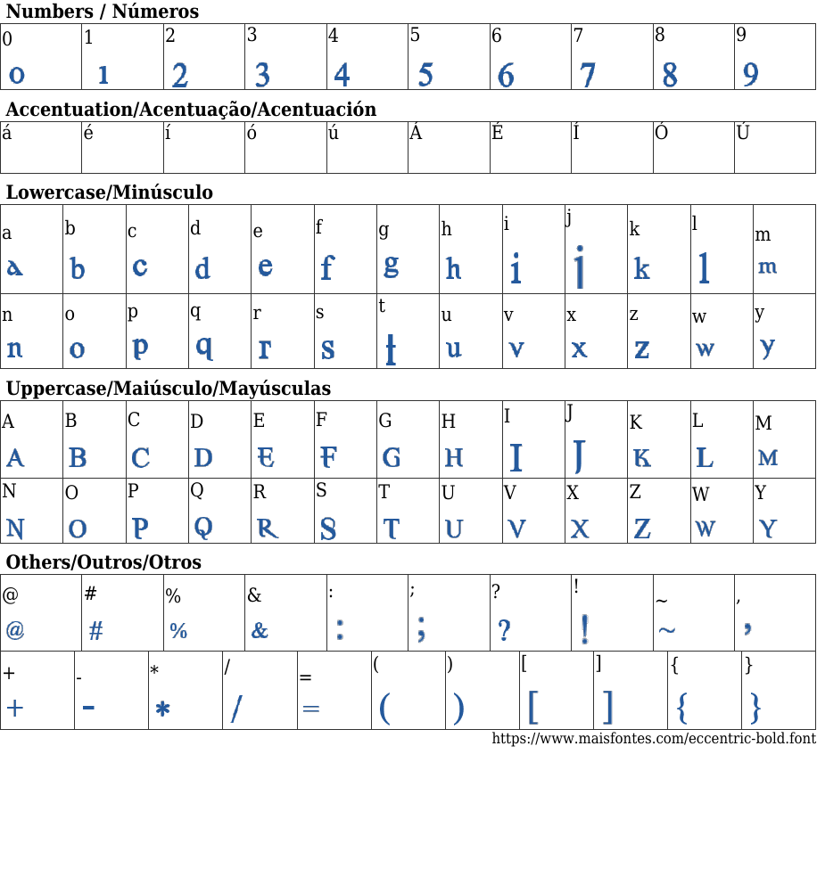 Eccentric Bold: Descargar Fuente Gratis | MaisFontes