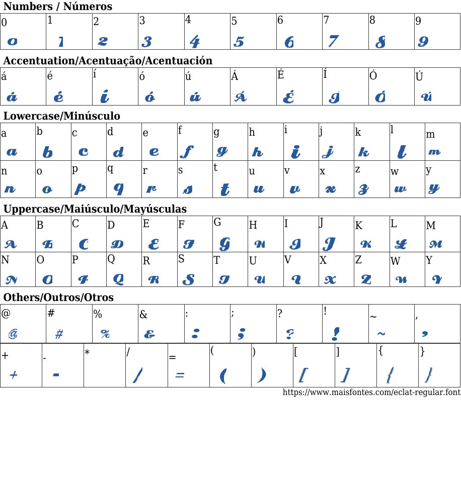 Eclat Regular font download | MaisFontes.com