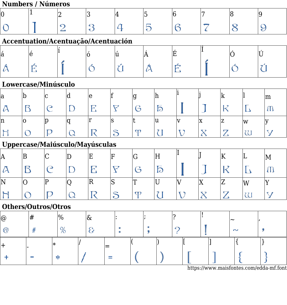 Edda MF: Free Font Download | MaisFontes
